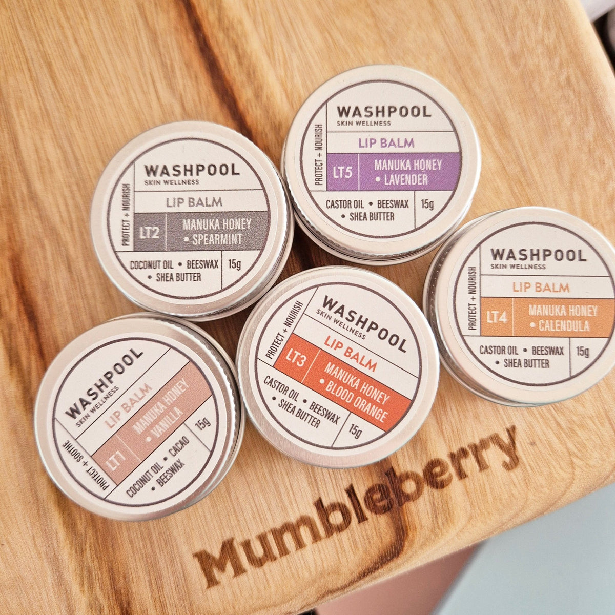 Washpool Lip - Balm Tins – Mumbleberry